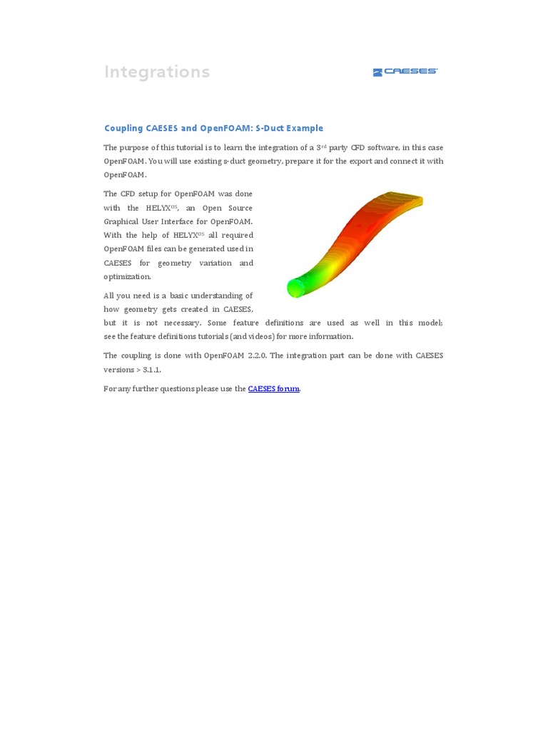 01 SDuct With OpenFOAM | PDF | Parameter (Computer Programming) | Computer File