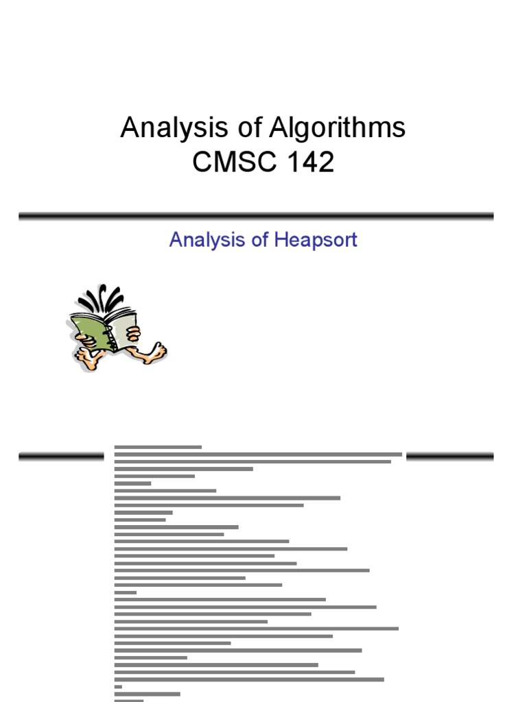 Analysis of Heapsort | PDF | Computer Data | Algorithms