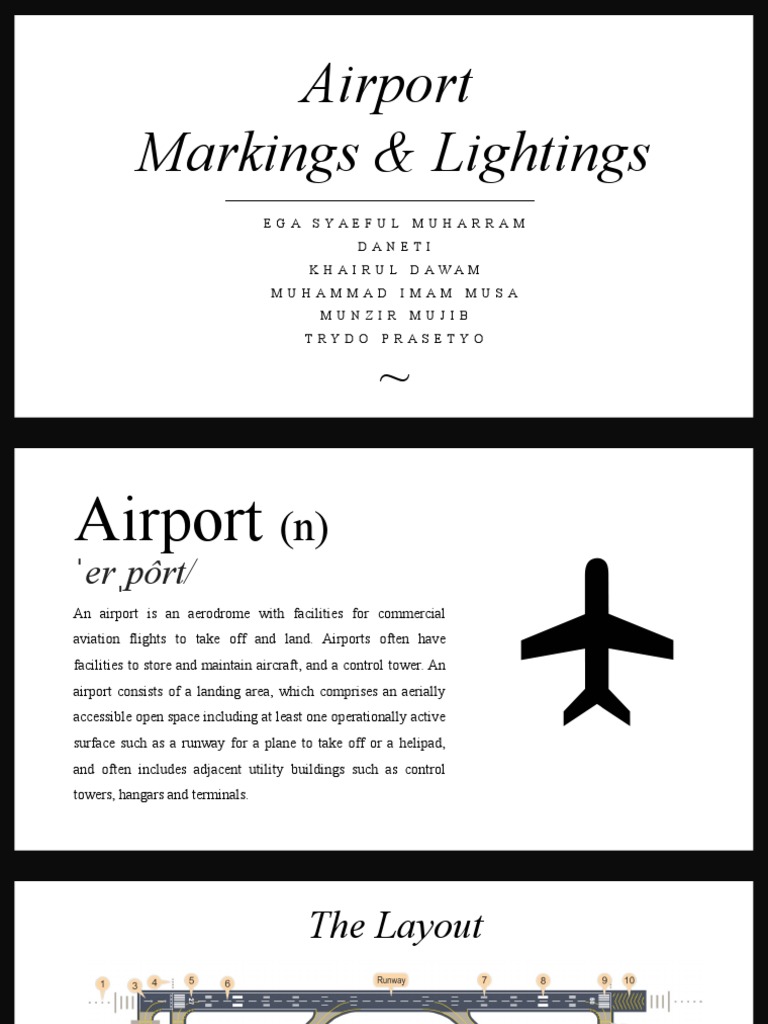 Airport Signs and Markings Overview | PDF | Airport | Runway