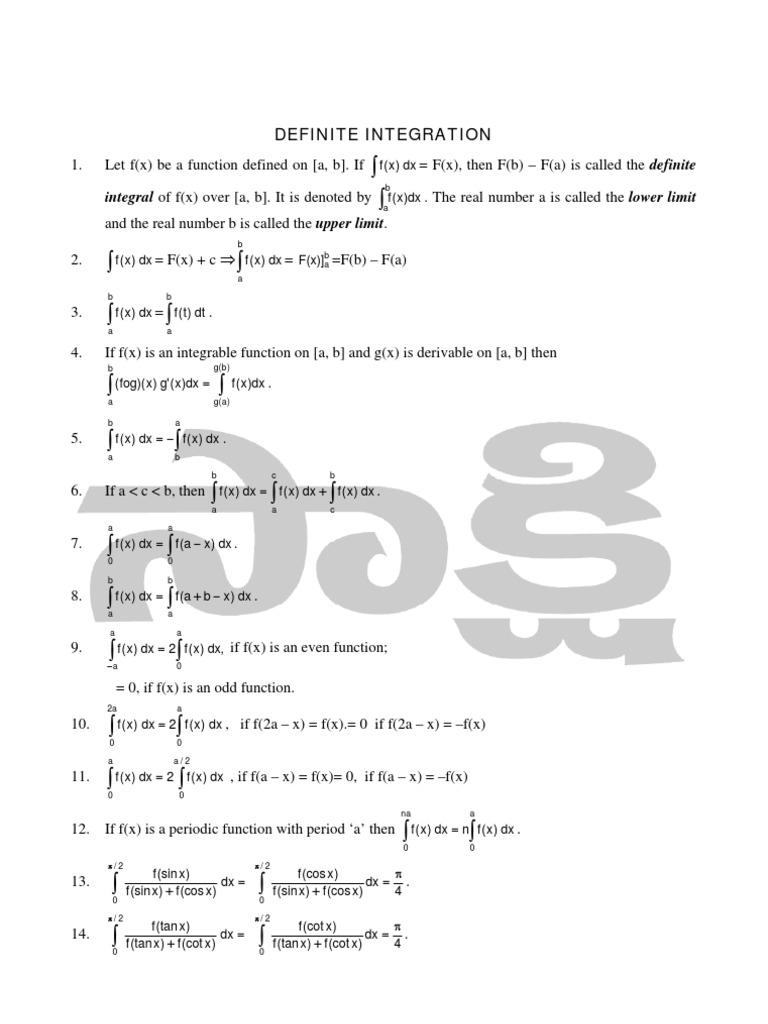 Iib-9.Definite Integration 69-79 | PDF