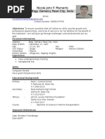 Deck Cadet Resume and Application | PDF