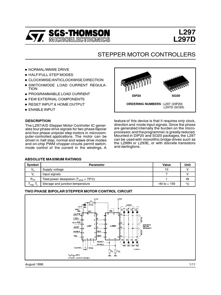 L297 | Electronic Circuits | Electrical Components