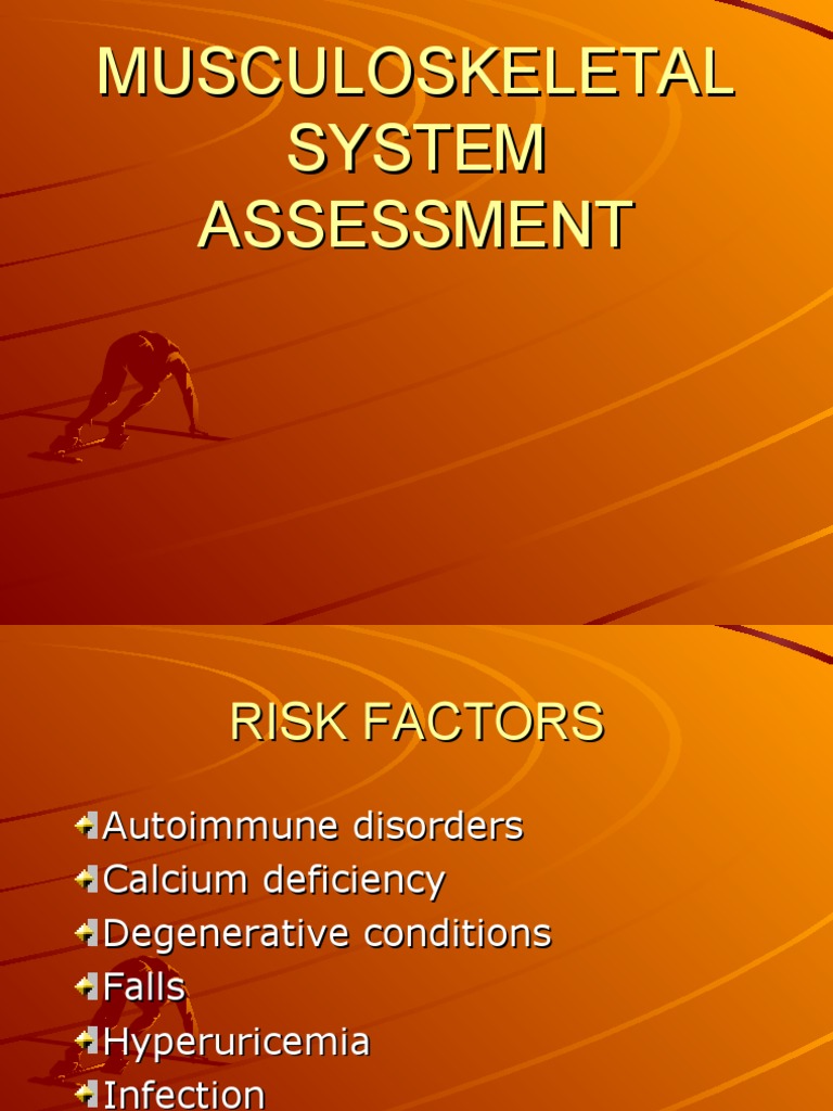 Musculoskeletal Assessment | PDF | Electromyography | Nursing