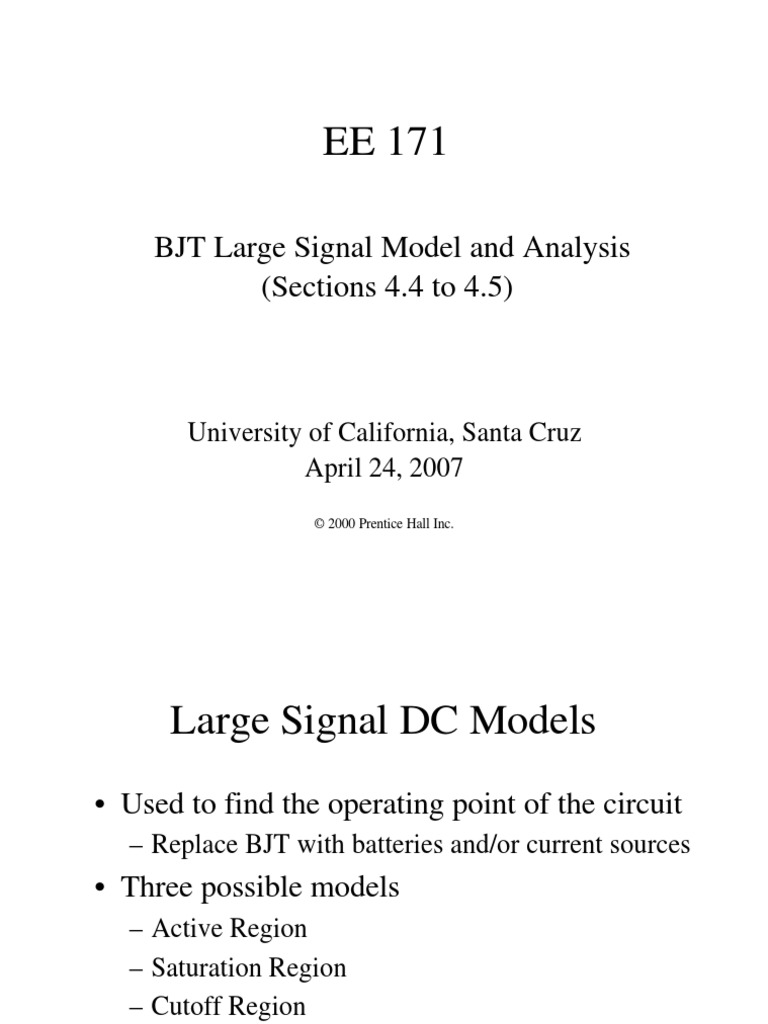 LEC7 | PDF | Electronic Circuits | Bipolar Junction Transistor