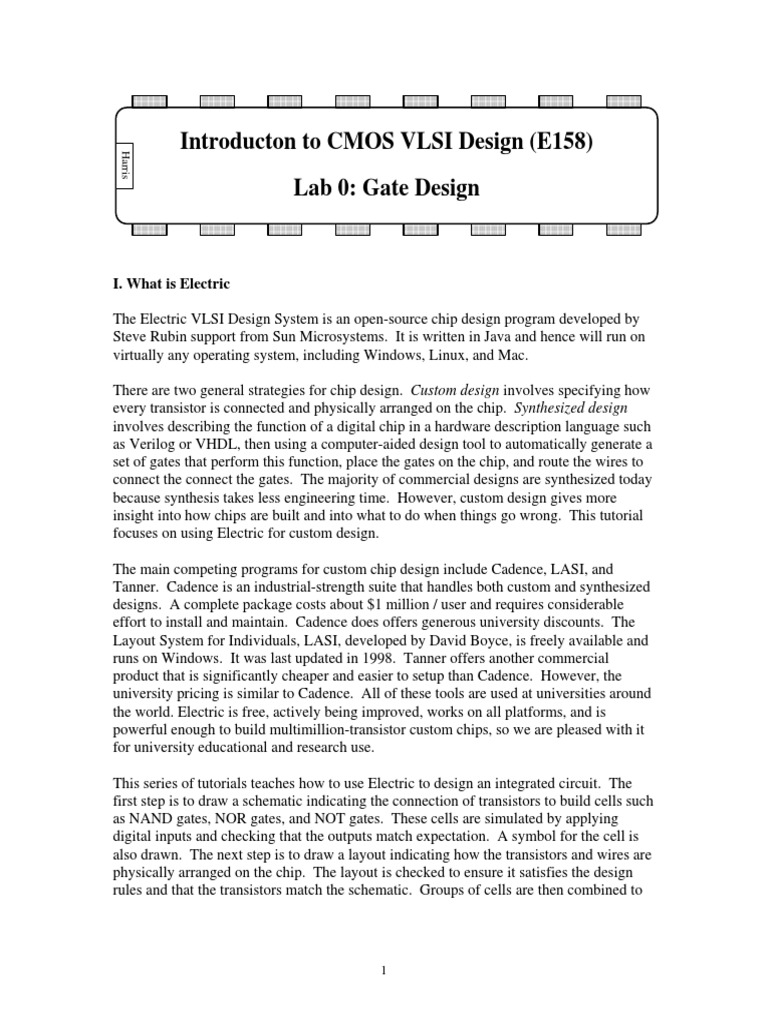 VLSI Tutorial | PDF | Mosfet | Integrated Circuit