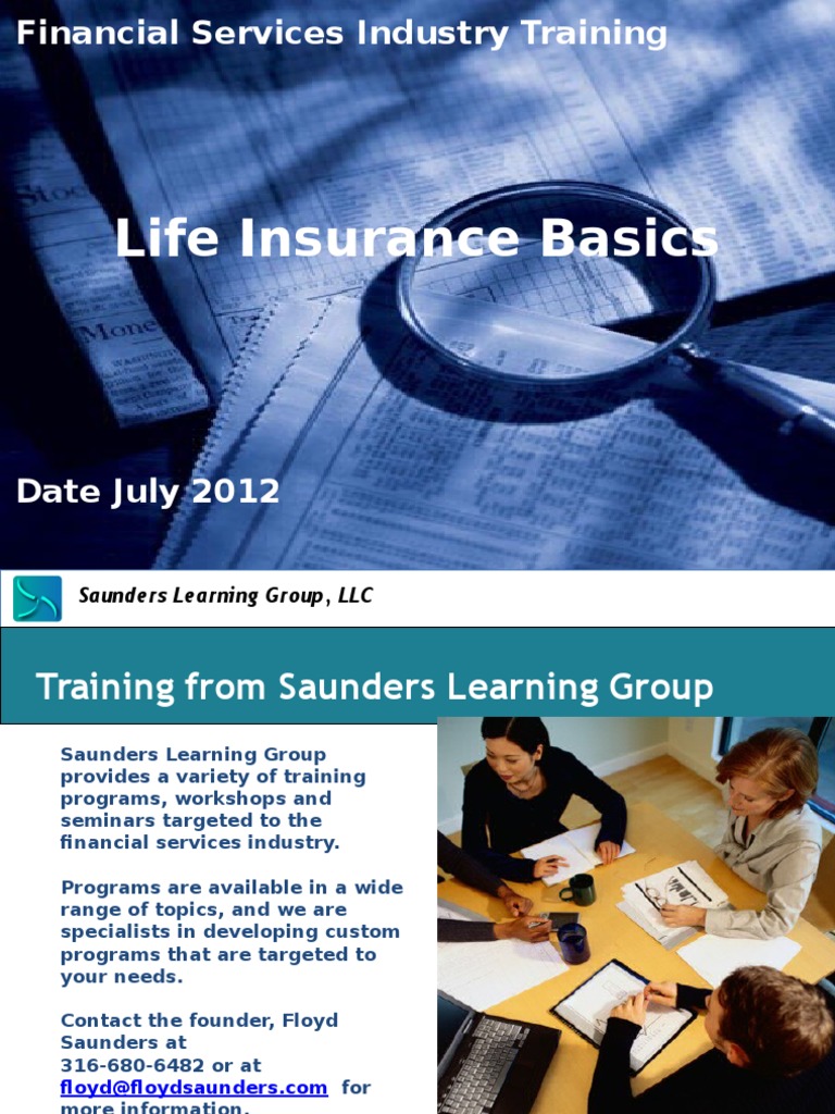 Life Insurance Basics | PDF | Life Insurance | Insurance