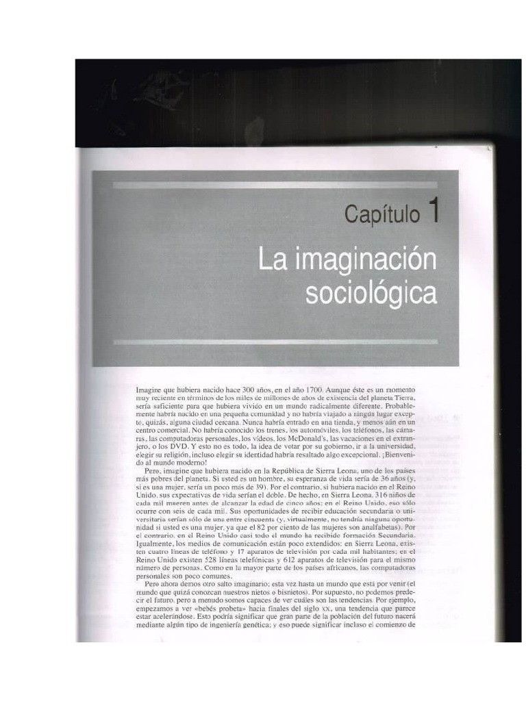 Plummer y Macionis - Imaginación Sociológica | PDF