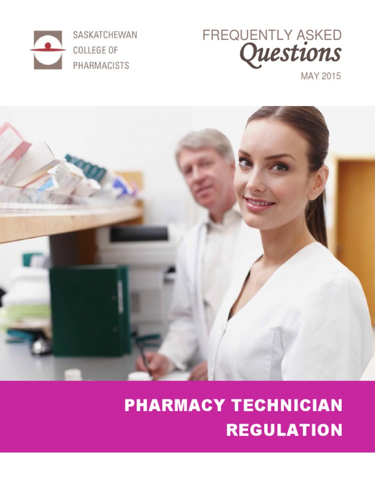Pharmacy Technician Regulation FAQs | PDF | Pharmacy | Pharmacist