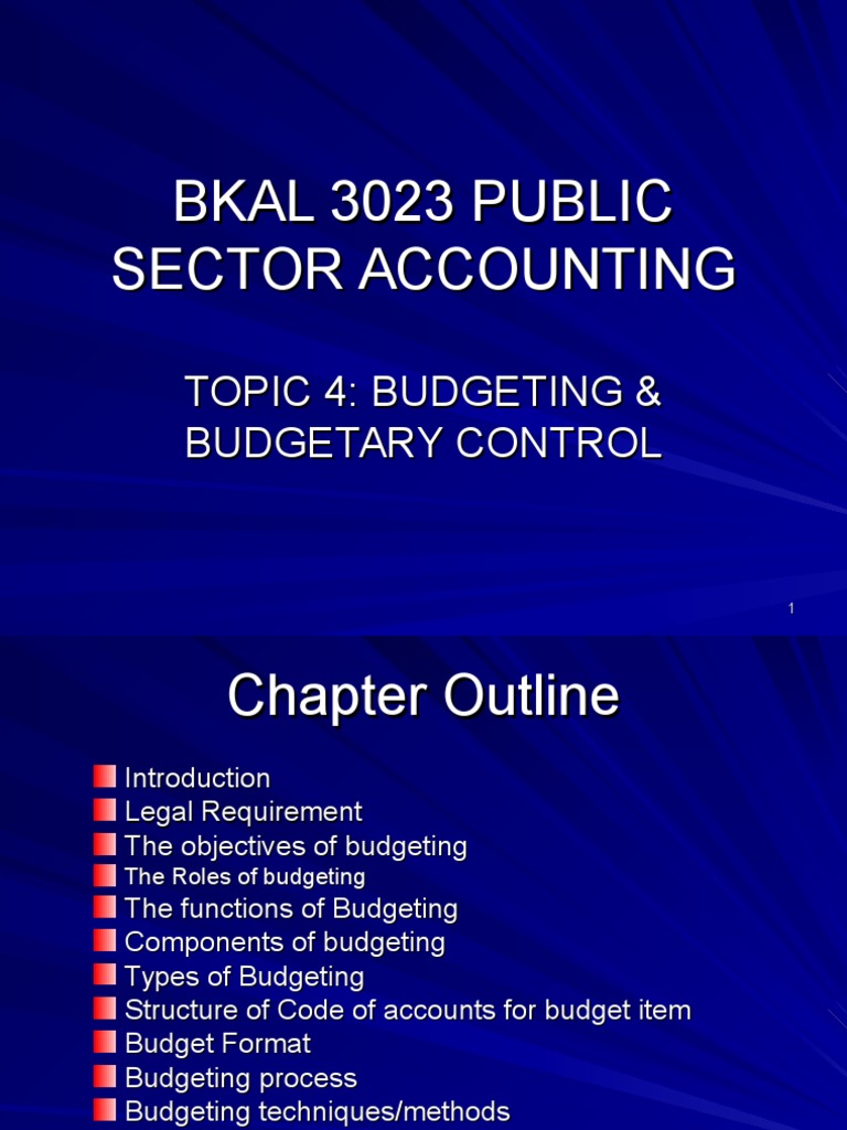 Public Sector Budgeting Overview | PDF | Government Budget Balance | Budget