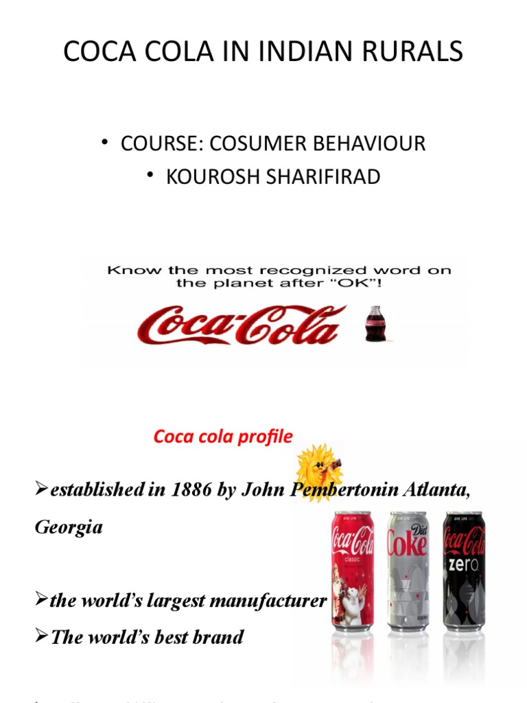 Coca Cola in India (Rural Areas) | PDF | Coca Cola | Cola