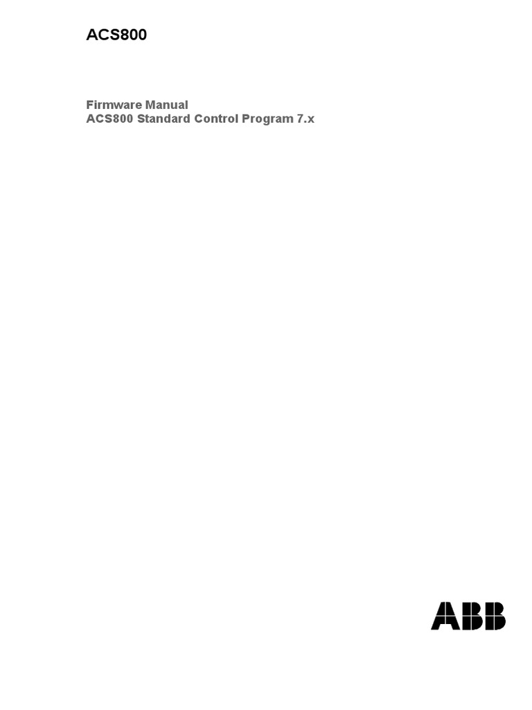 ACS800 UserManual | PDF | Computer Engineering | Manufactured Goods