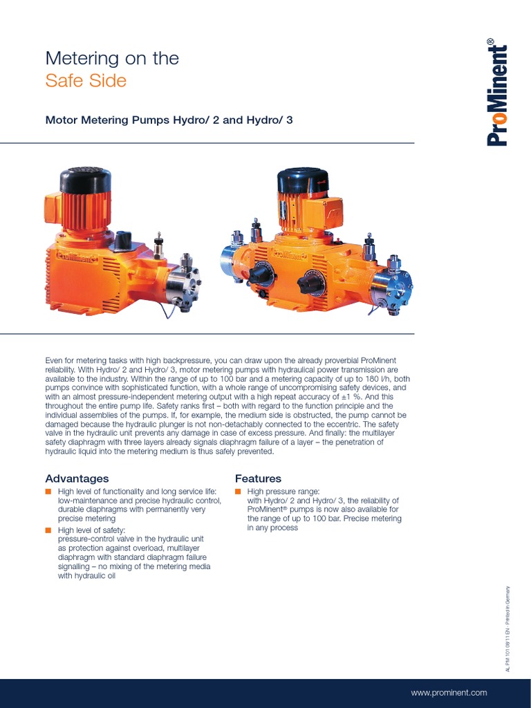 Hydro Brochure | PDF | Pump | Valve
