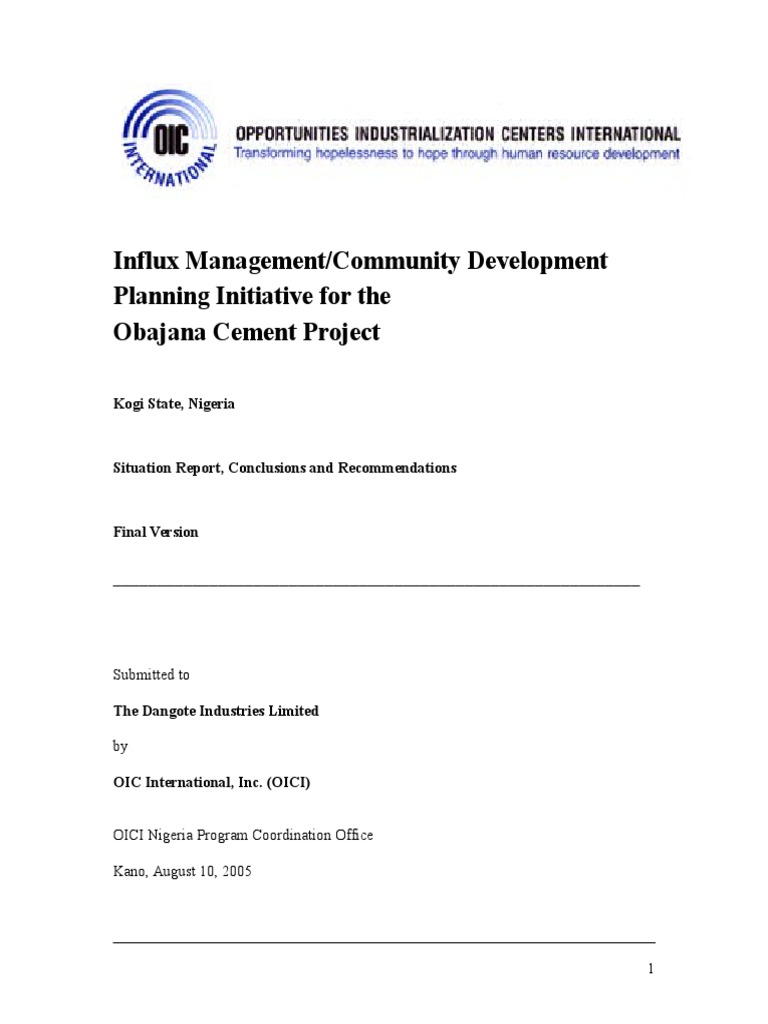 Project Cement Plant | PDF | Non Governmental Organization | Sanitation