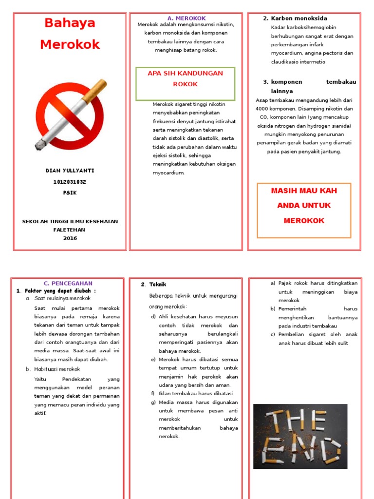 DIAN Leaflet Bahaya Merokok