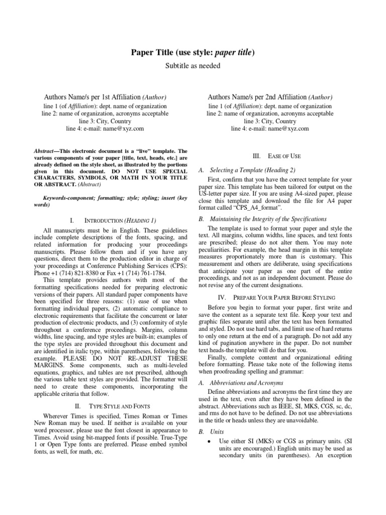 Paper Title (Use Style: Paper Title) : Subtitle As Needed | PDF ...