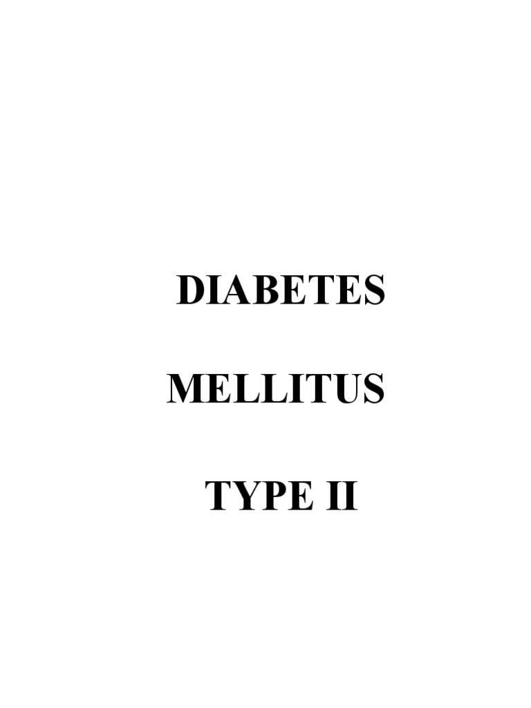 Diabetes Mellitus Type 2 | PDF | Diabetes Mellitus Type 2 | Diabetes ...