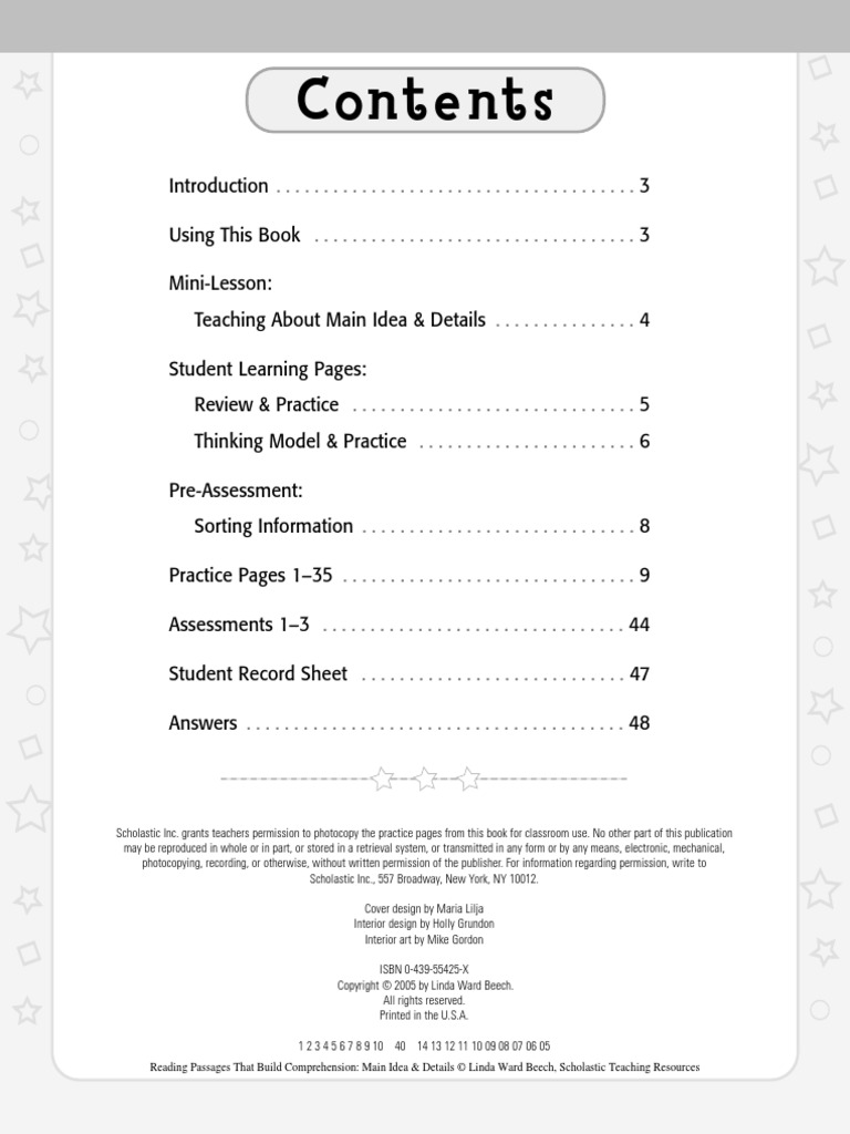 Main Idea | PDF | Reading Comprehension | Teaching And Learning