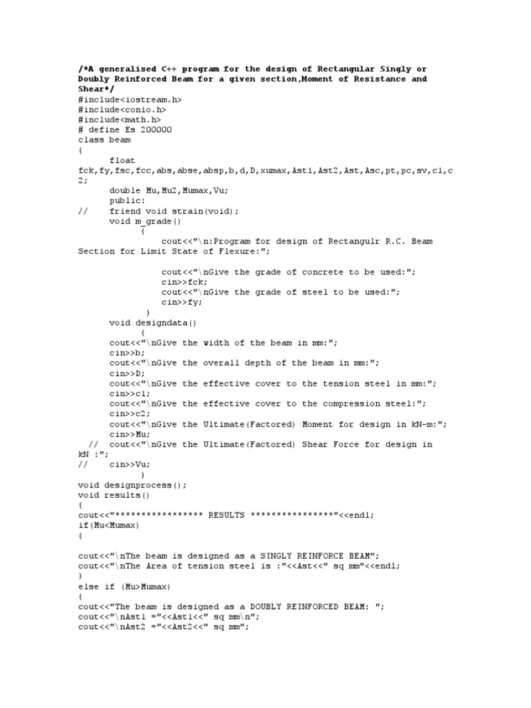 Beam Design | Download Free PDF | Beam (Structure) | Bending
