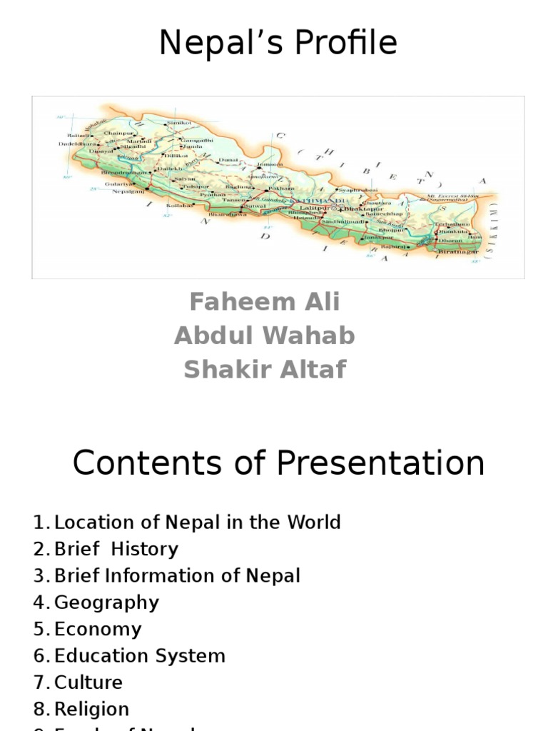 Nepal PPT | Nepal | South Asia