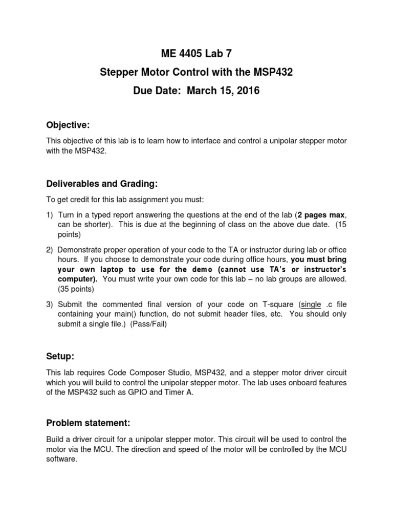 Lab 7 Manual | PDF | Manufactured Goods | Electrical Engineering