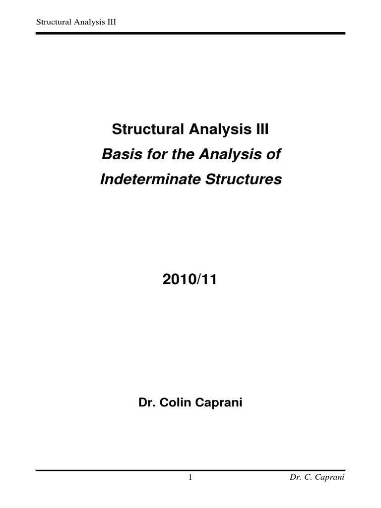 Basis Of Structural Analysis 1011 PDF Structural Analysis Angle