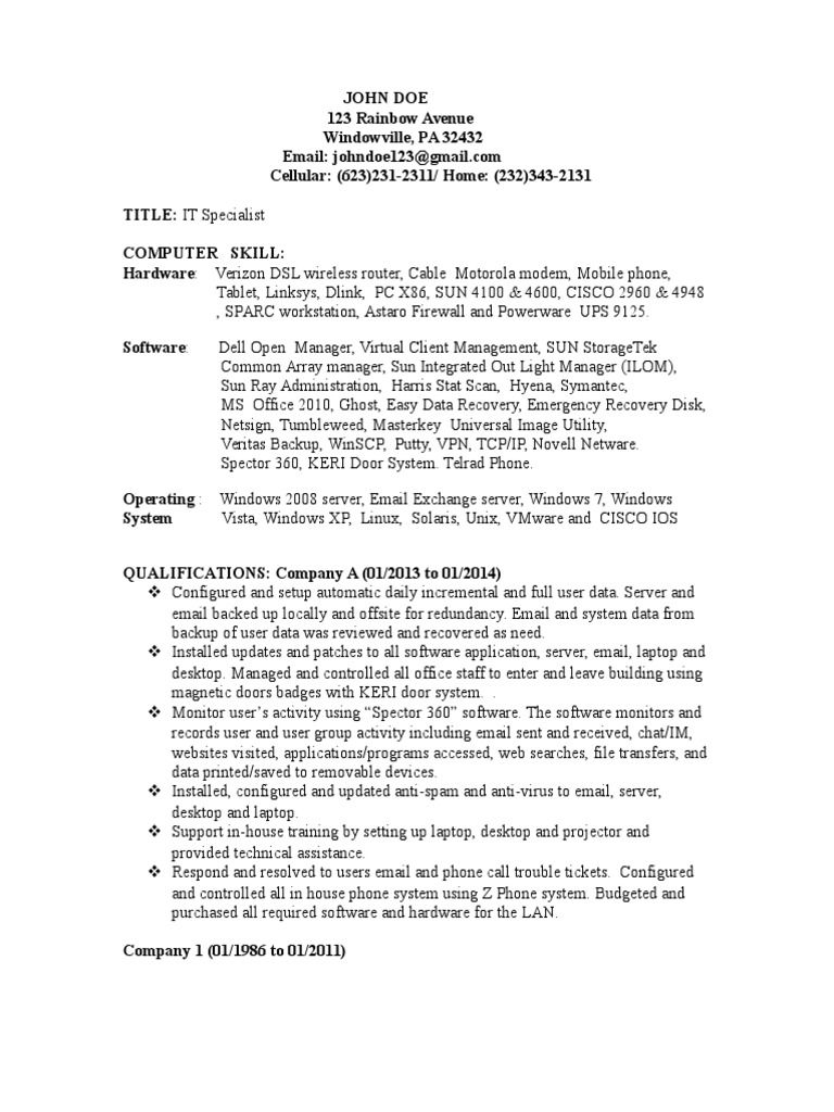 John Doe | PDF | Microsoft Windows | Antivirus Software