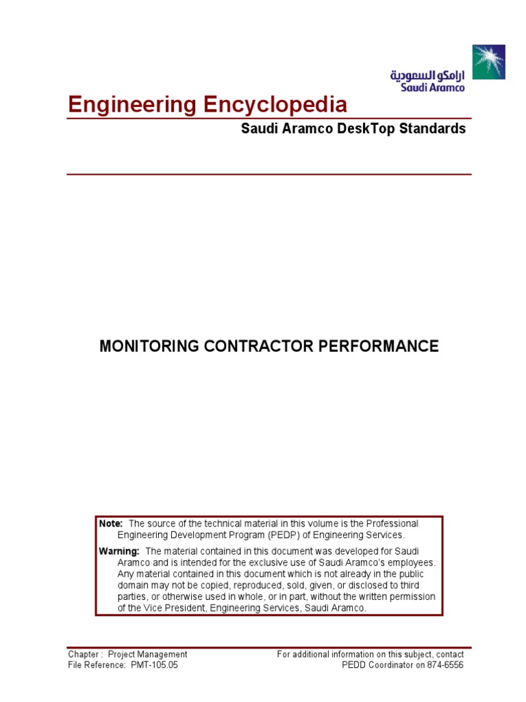 Monitoring Contractor Performance | PDF | Construction Management ...