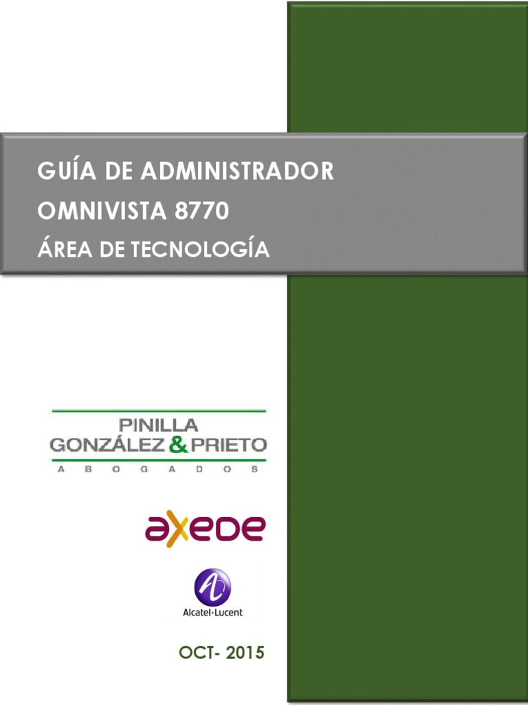 Guia Admin OmniVista 8770 | PDF | Correo electrónico | Contraseña