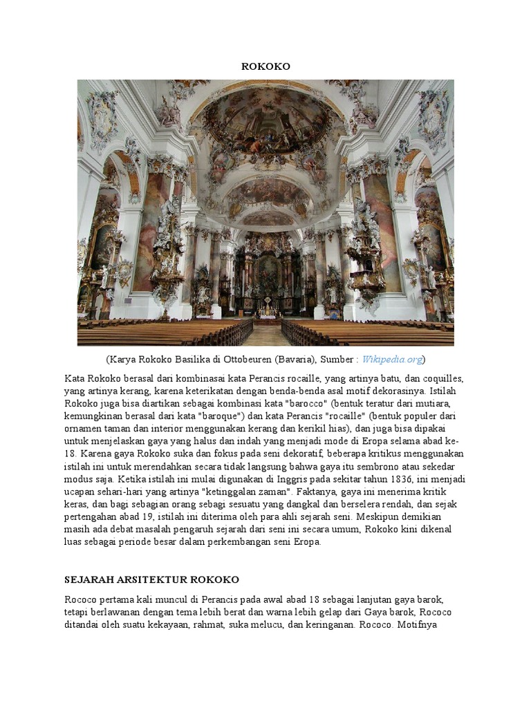 Arsitektur Rokoko | PDF | Ilmu Sosial