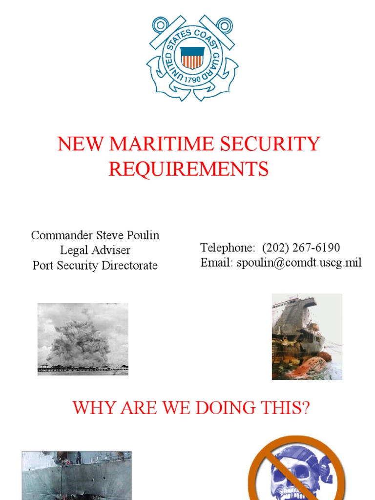 Maritime Security Presentation 2003.ppt | Threat (Computer) | Shipping