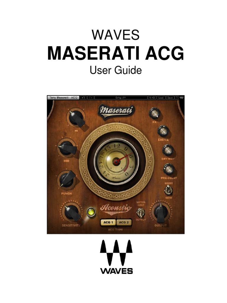 Maserati ACG Waves Plugin | PDF | Point And Click | Computer Keyboard