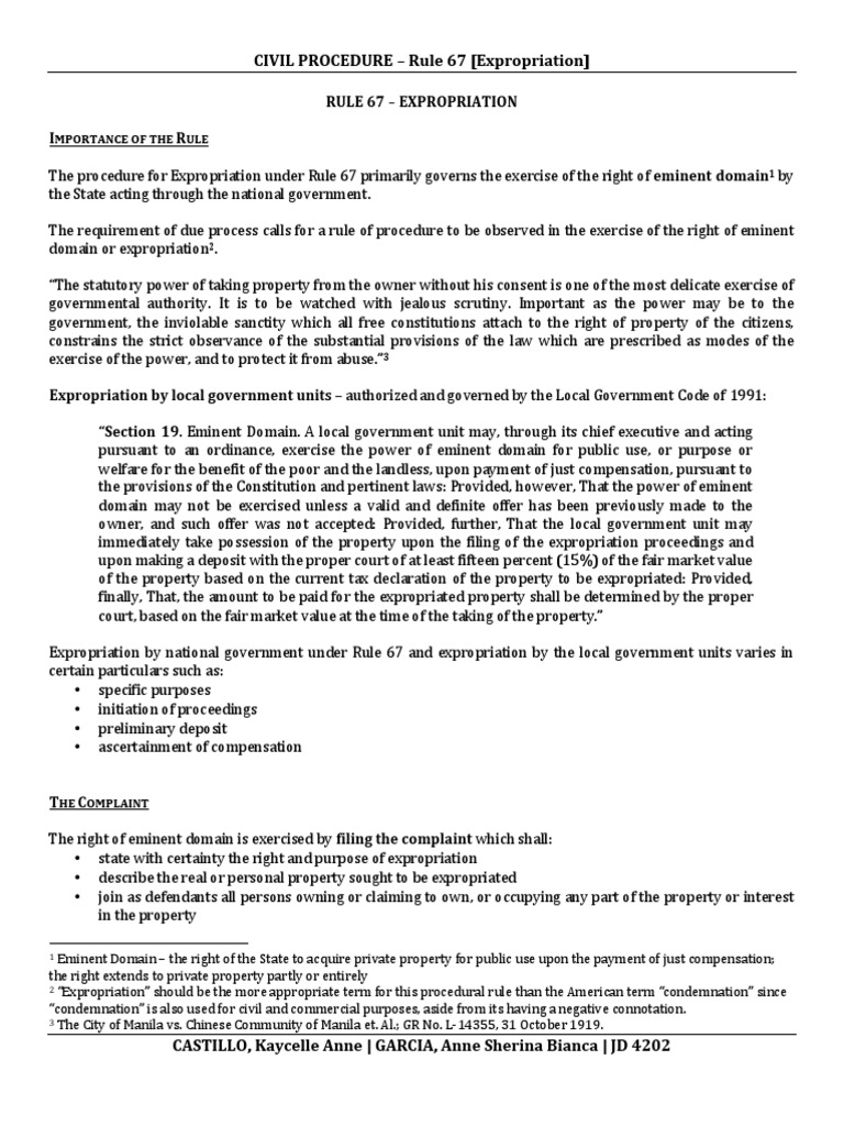 Expropriation Procedure Guide | PDF | Eminent Domain | Legal Guardian
