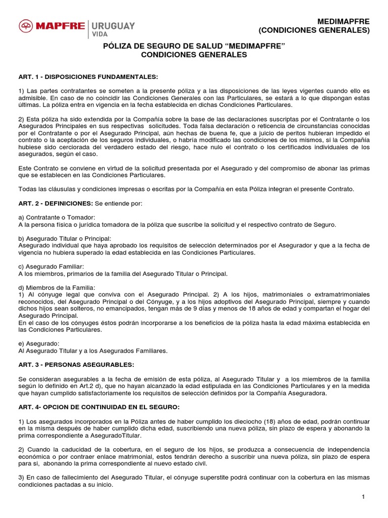 Poliza Seguro Ejemplo | Póliza de seguros | Seguro