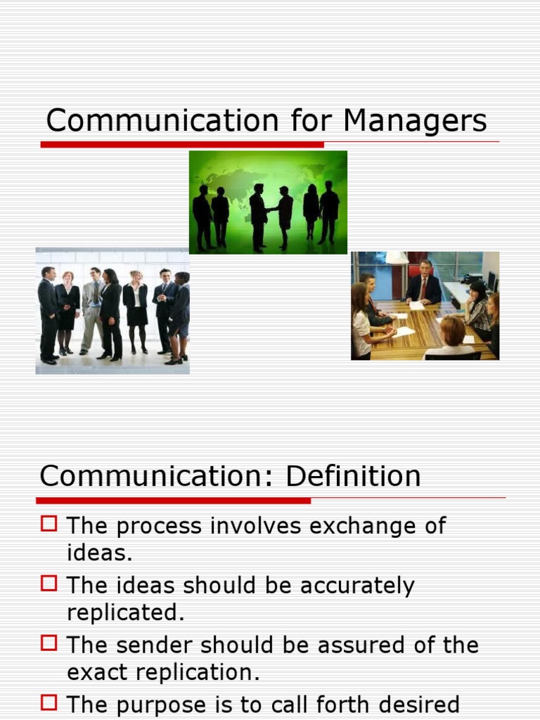 Managerial Communication - Part I | PDF | Nonverbal Communication ...