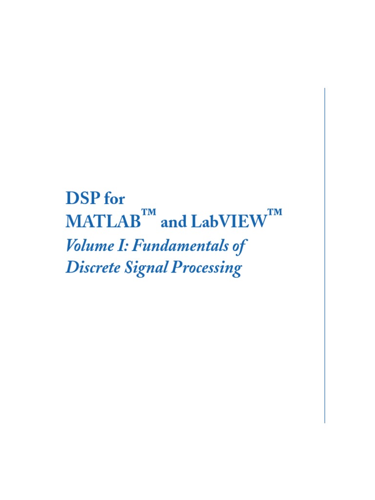 DSP For MATLAB & LabVIEW I Fundamentals of Discrete Signal Processing | Download Free PDF ...