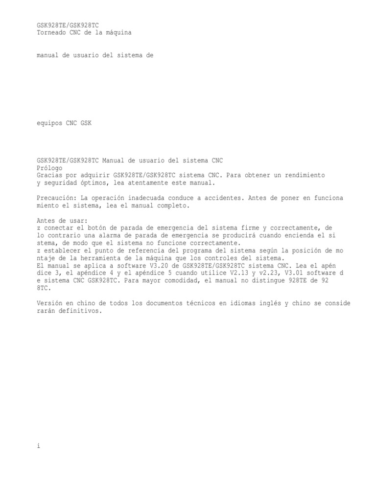 928TC Manual CNC | PDF | Cursor (interfaz de usuario) | Programa de computadora