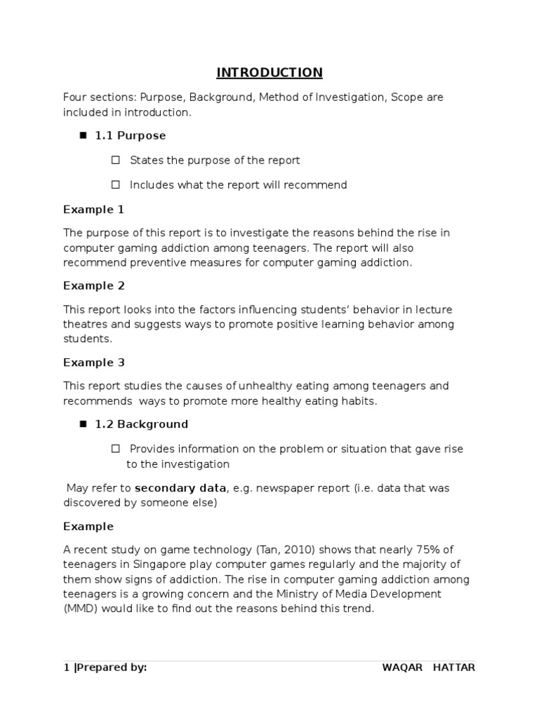 Introduction of Report | PDF | Adolescence | Data