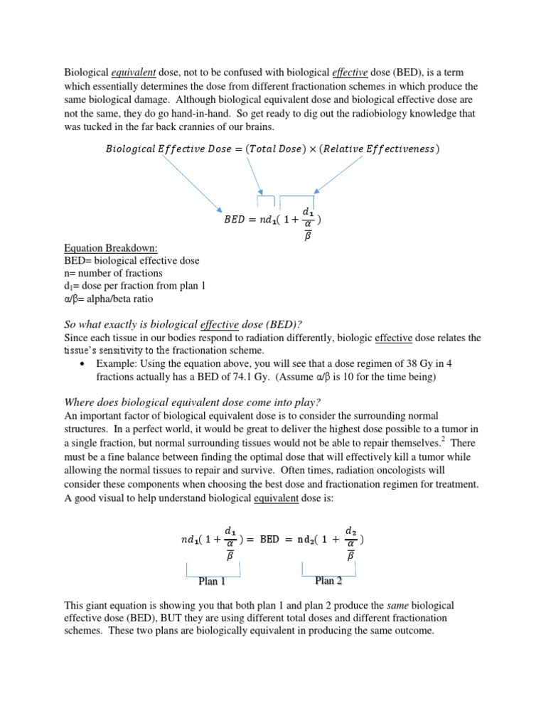 Biological Equivalent Dose | PDF | Absorbed Dose | Cancer