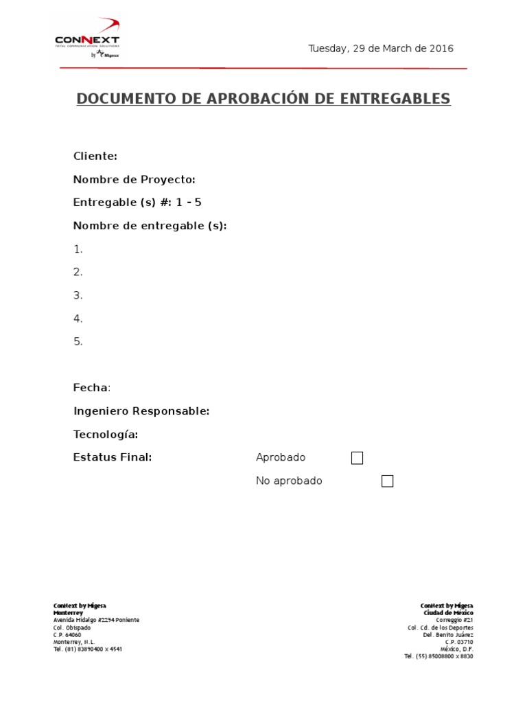 Reporte de Entregables | PDF | Negocios | Tecnología