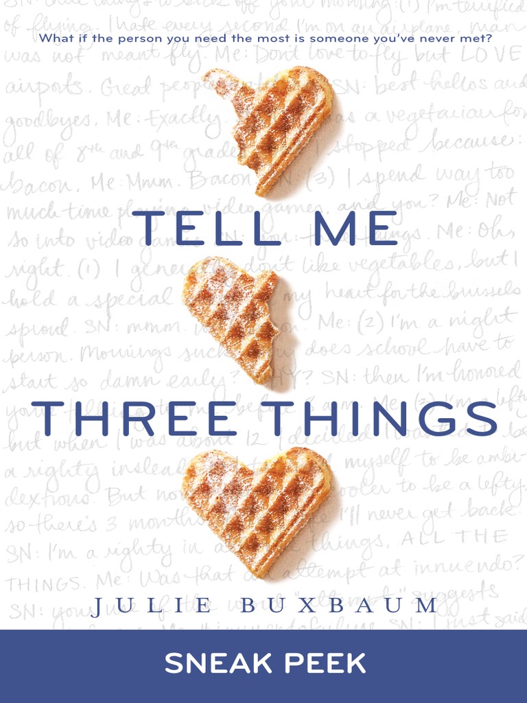 Tell Me Three Things | PDF | Young Adult Fiction