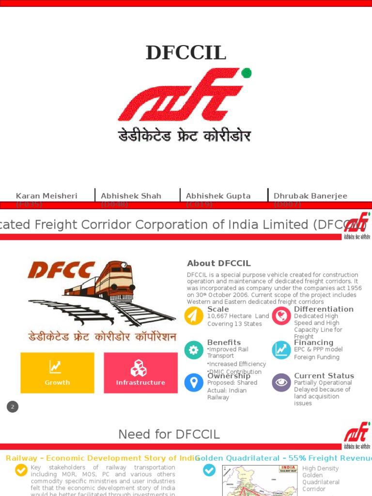 DFCCIL Infra consulting project | Rail Transport | Construction Bidding