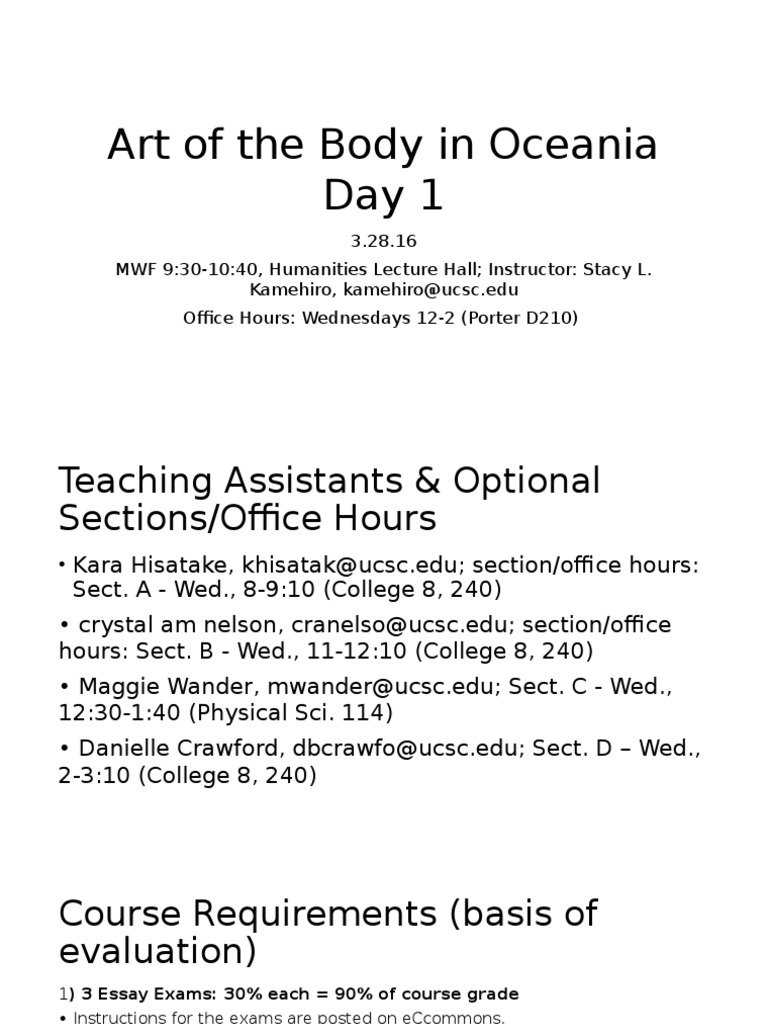 Art of The Body in Oceania Lecture 1 | PDF | Science | Age Of Enlightenment