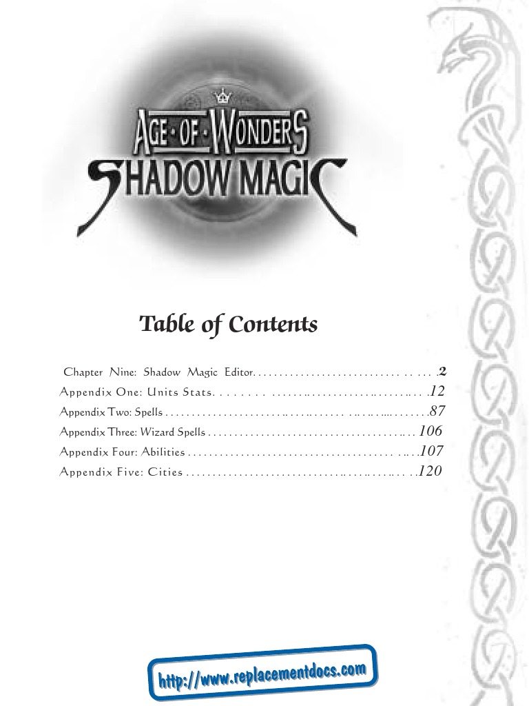 Shadow Magic Editor Guide | PDF | Elf (Dungeons & Dragons) | Icon ...