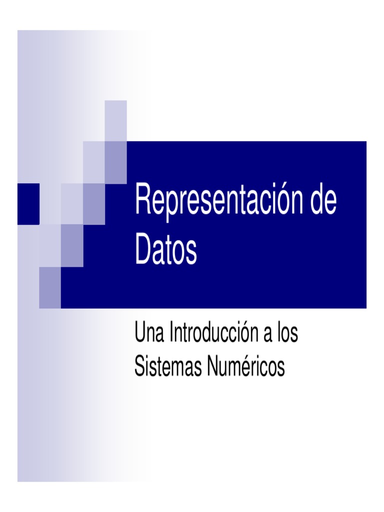 Representacion De Los Datos Numericos Pdf Poco Decimal