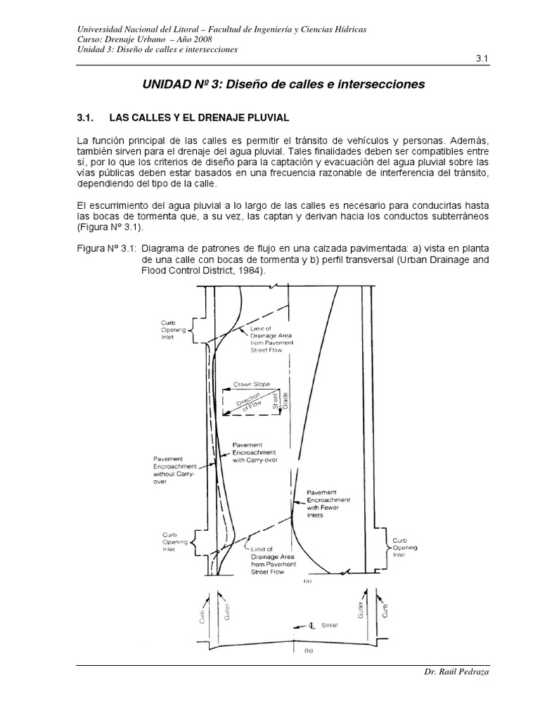 Diseño de Calles e Intersecciones | PDF | Calle | Pendiente