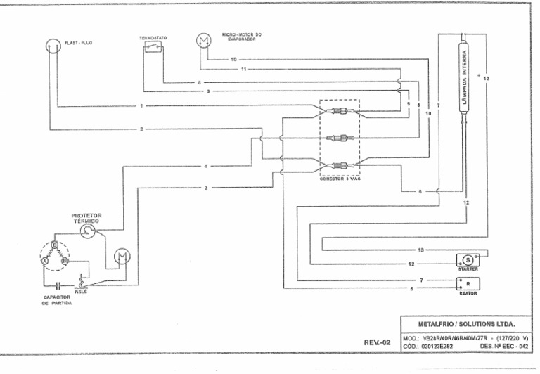 Esquema Elétrico 020123e282 Vb27r Vb28r Vb40r Vb46r Vb40m Rev02 | PDF