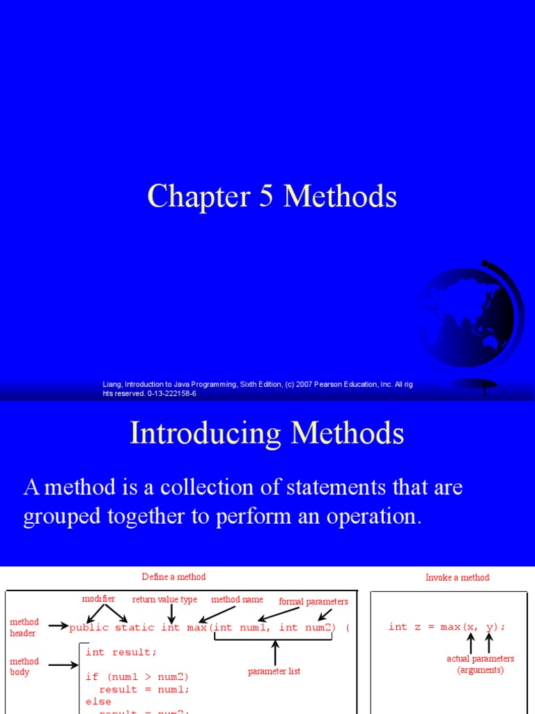 Chapter 5 Methods | Download Free PDF | Method (Computer Programming ...