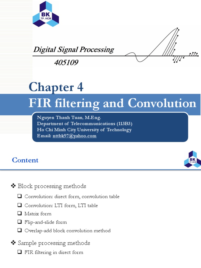 DSP-Chapter4 Student 11012016 | PDF | Digital Signal Processing | Convolution
