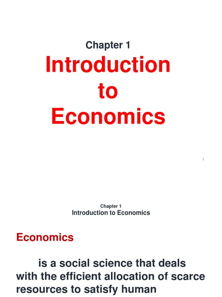 Introduction to Economics Overview | PDF | Economics | Social Science