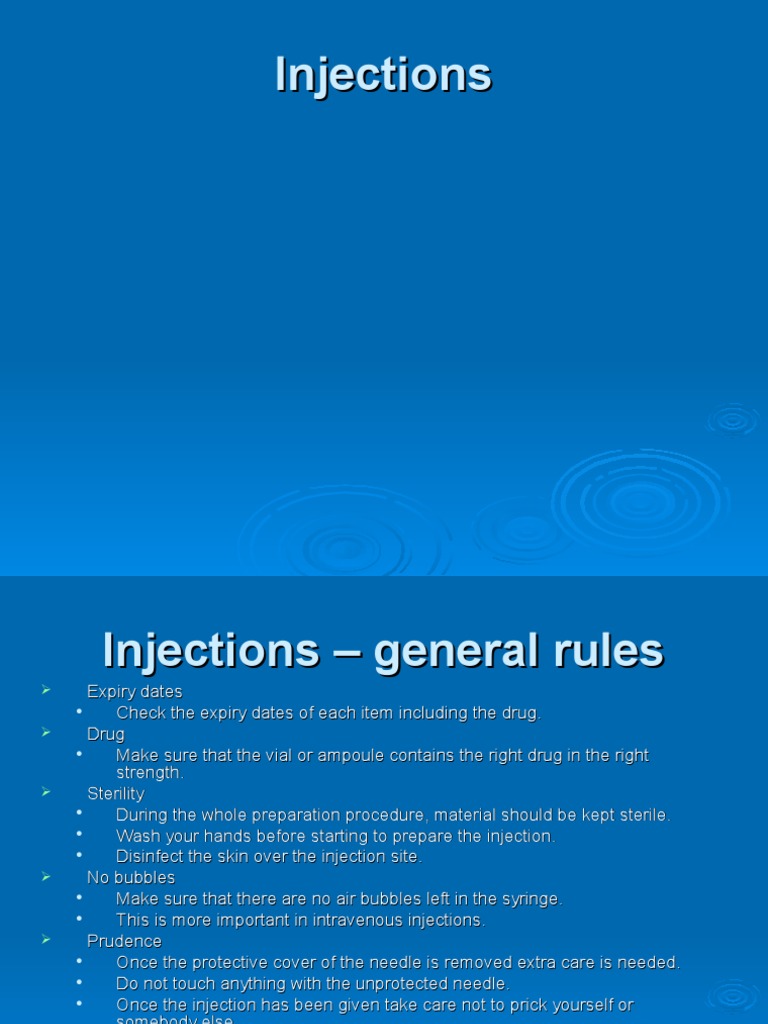 A Comprehensive Guide to Different Types of Injections: Best Practices ...